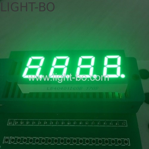 Four Digit 7 Segment Numeric Led Display 0 4 Inch Pure Green For Temperature Control