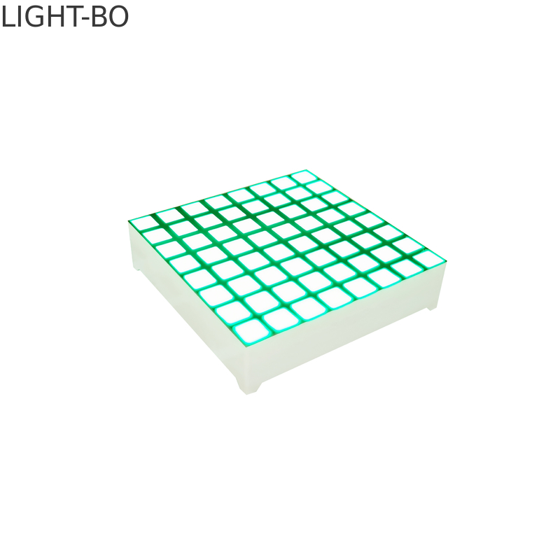 Pure Green 8x8 Square Dot Matrix Led Display Row Anode For Elevator