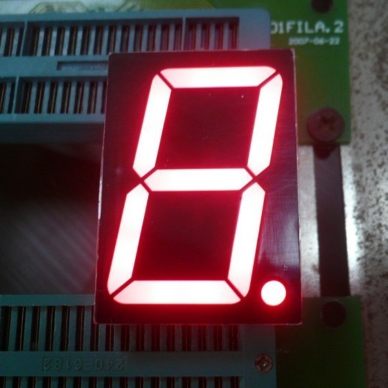 Super Red Segment Led Display Common Anode 23inch Single Digit 7 Segment Display