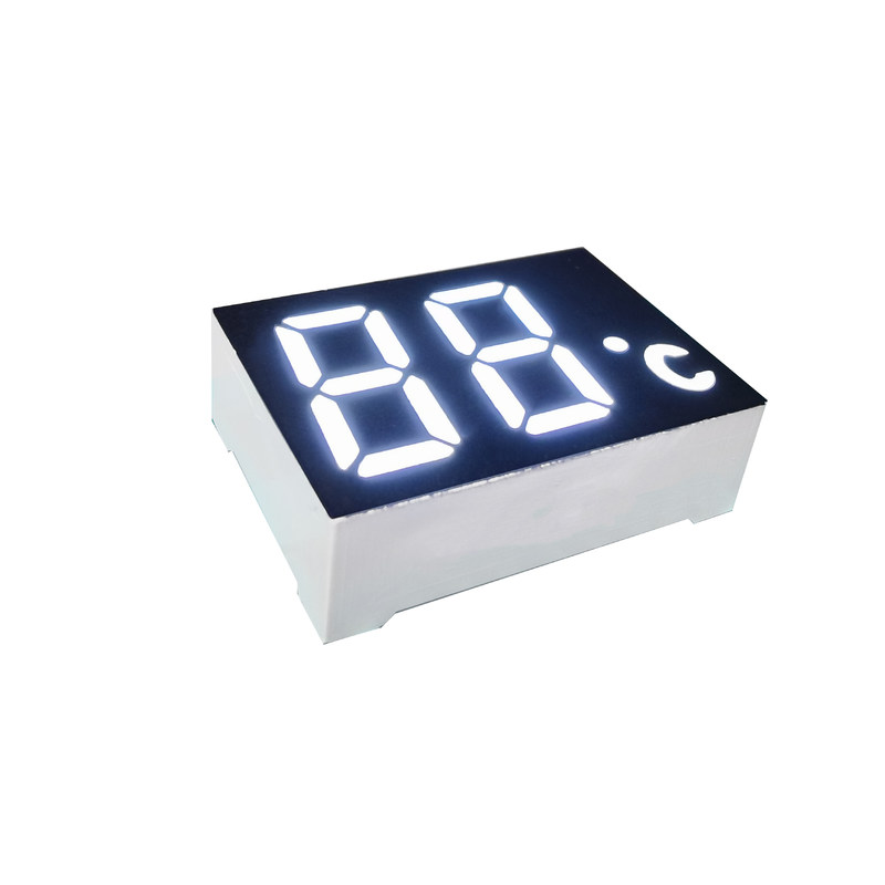 2 Digit 7 Segment LED Display Ultra Bright White LED Color 120-140mcd ...