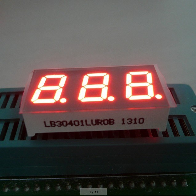 Triple Digit 7 Segment LED Digital Display For Instrument Panel ...