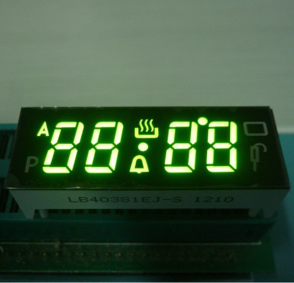 Black Face Numeric LED Display , 7 Segment 4 Digit Display With 120C ...