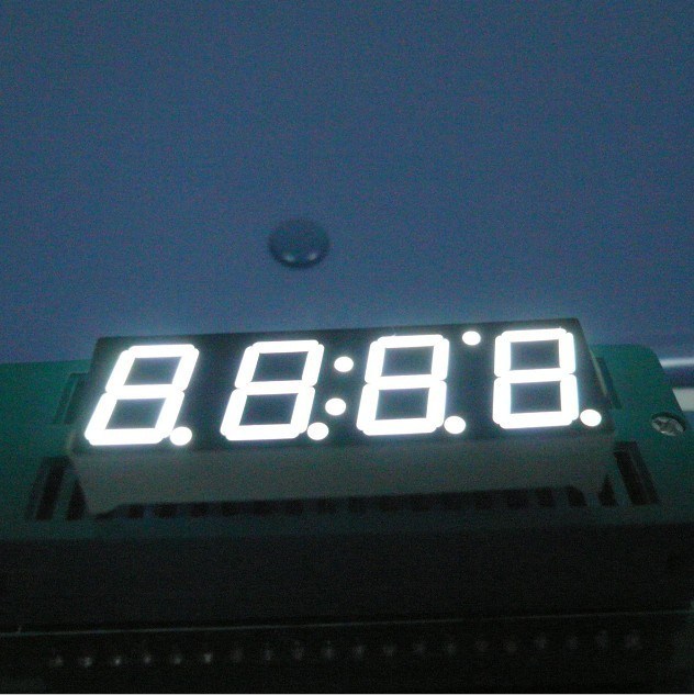 Ultra White Led Clock Display , Common Cathode 7 Segment Display For ...