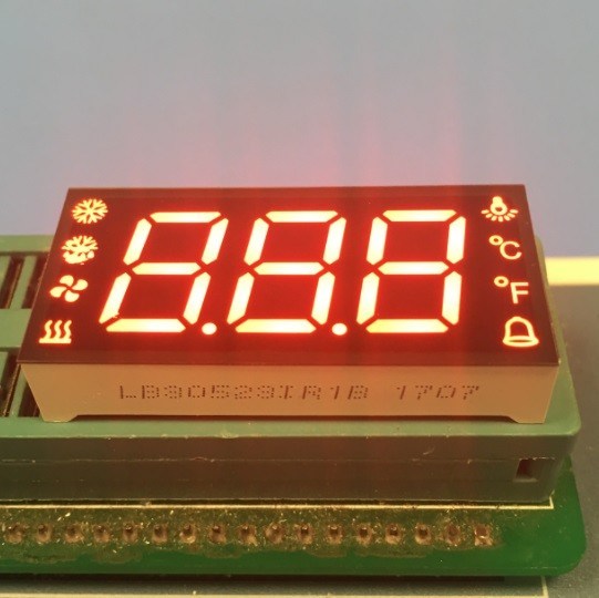 SGS Custom LED Display , Multi color 7 Segment Display for temperature ...