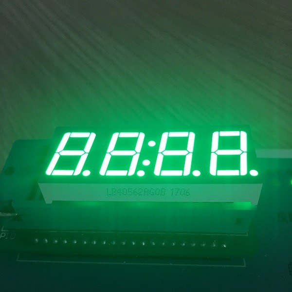 Pure Green 4 Digit 7 Segment Led clock Display 0.56 Inch common anode For Instrument Panel