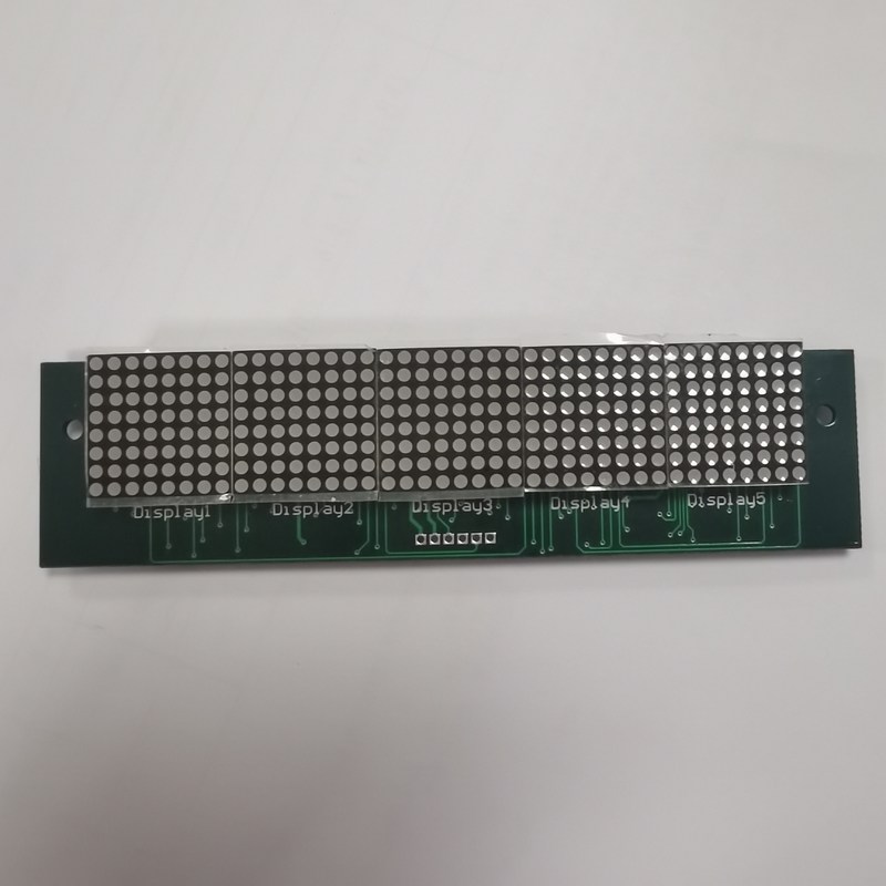 Bright White 40*8 Dot Matrix LED Display With IC Use 5pcs 2mm 8*8 Dot Matrix LED Display