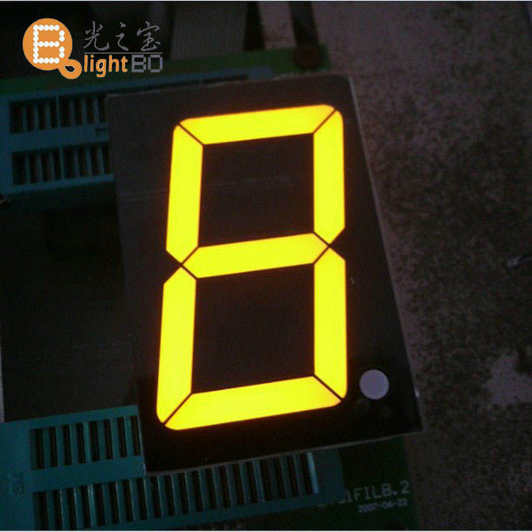 Black Background Color Numeric LED Display with 7 Segment Digit Height ...