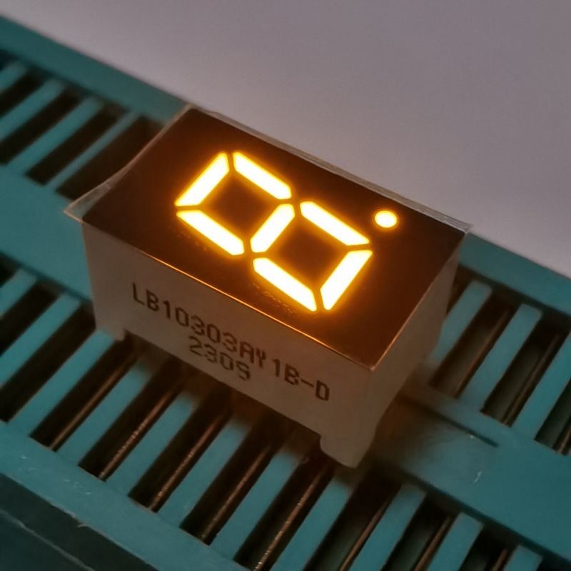 Amber color 7.62mm Single Digit 7 Segment LED Display common anode