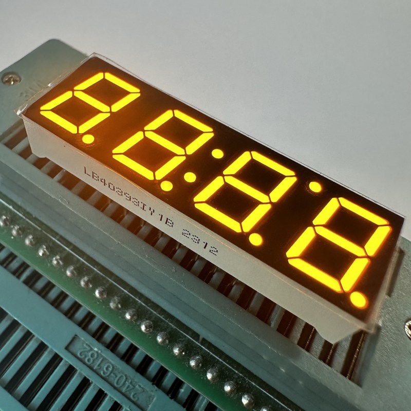 Super Bright Yellow 0.39inch 4 Digit 7 Segment LED Display Common Anode for Temperature Humidity ...