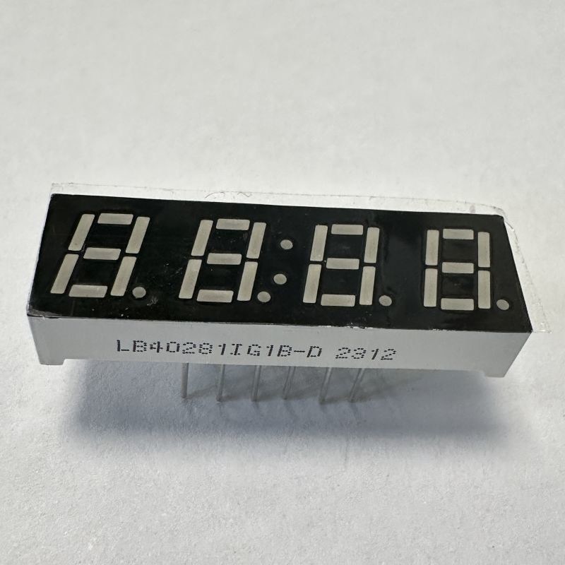 LED Display 7 Segment 4 Digit Pure Green Common Cathode for Temperature Humidity