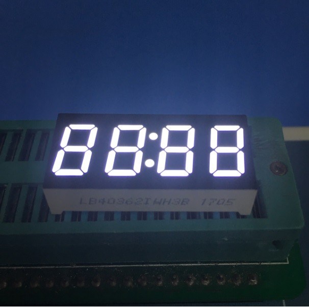 0.36" Common Anode 4 digit 7 Segment LED Clock Display Ultra Bright White For Digital Timer Control