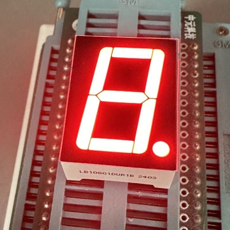 Ultra Bright Red Single Digit 0.8inch 7 Segment LED Display Common ...