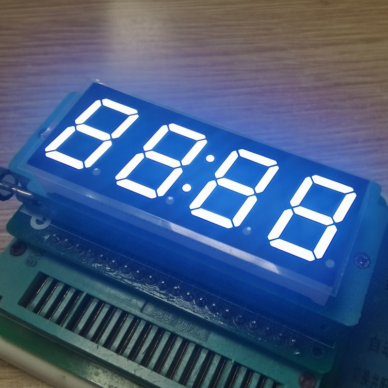 4 Digit 7 Segment LED Clock Display Common anode Ultra White 14.2mm for Digital Timer