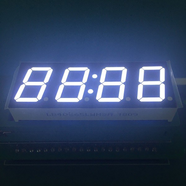 High Brightness 0.56" LED Clock Display Ultra White Color Low Power ...
