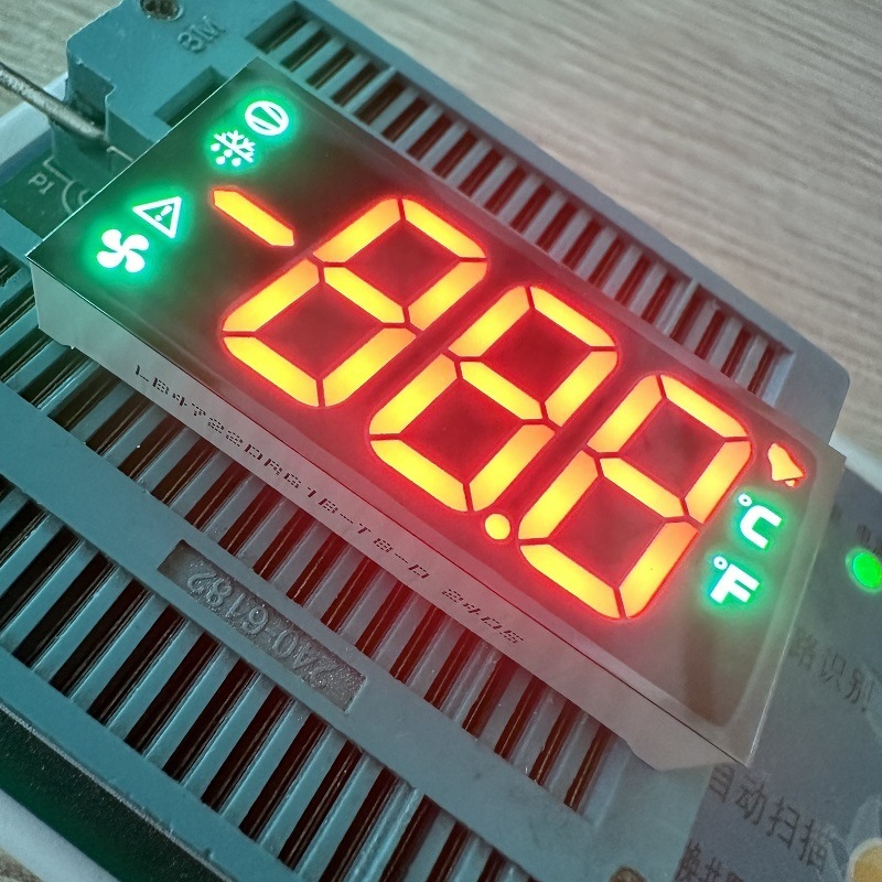 Red/Pure Green LED Display 7 Segment 17mm common cathode for Digital ...