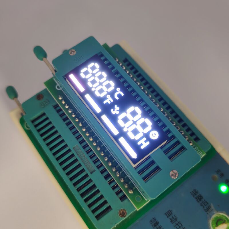 Ultra White/Red 7 Segment LED Clock Display Module for Automotive Time ...