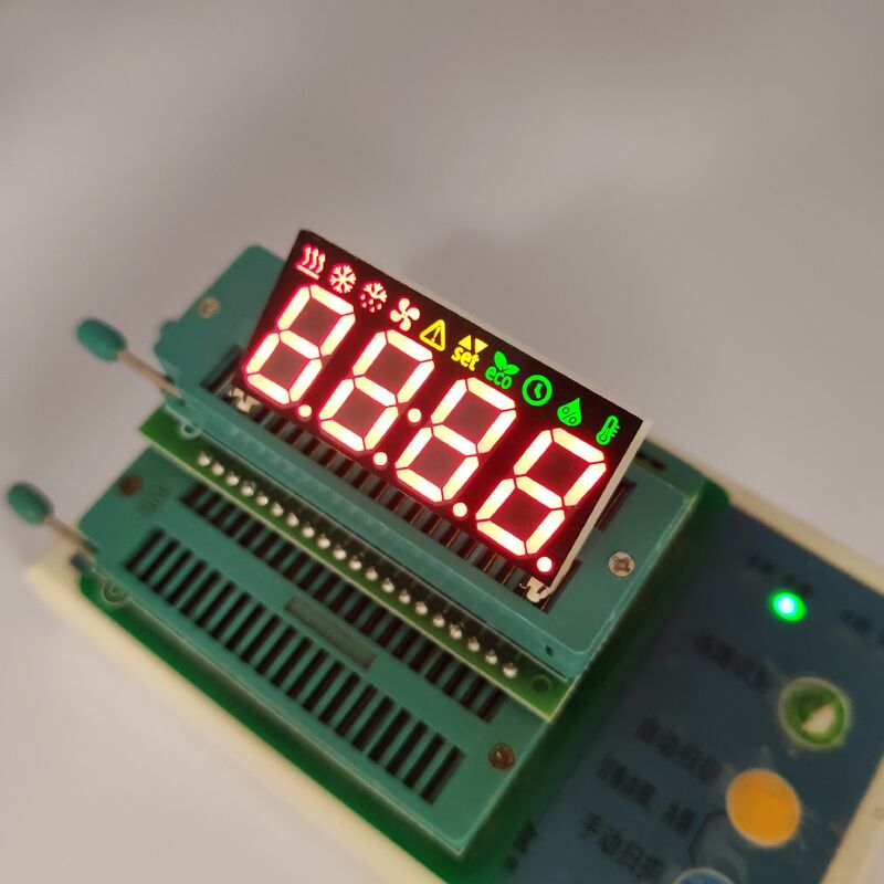 Tri-Color Status Display for AC Controllers: 4-Digit 7-Segment LED (Red ...