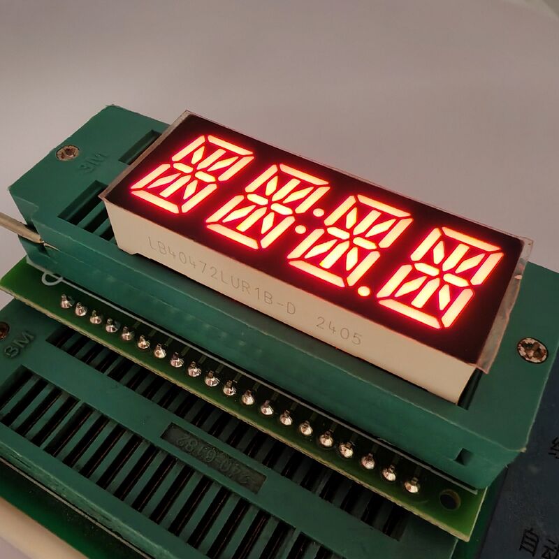 4-Digit 14-Segment Alphanumeric LED Display, Ultra Bright Red, for ...