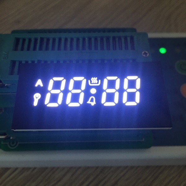 Customized Ultra White 4 Digit Seven Segment Display IC Compatible For Oven Timer