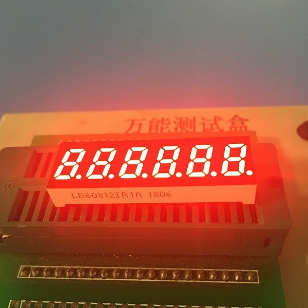 Small Size 8mm 6 Digit 7 Segment Led Display 0.31inch For Tempearture ...