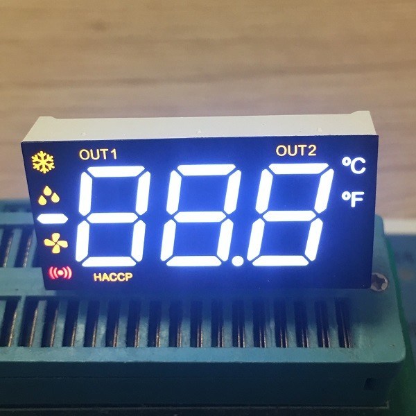 Multicolour Triple Digit 7 Segment LED Display For Refrigerator with 90 ...