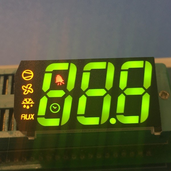 Custom design Multicolour Triple digit 7 segment led display for ...