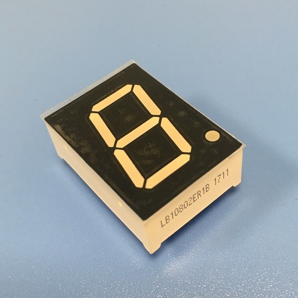 Numeric Multi Color Single Digit 7 Segment LED Display 500mm Low Power Consumption