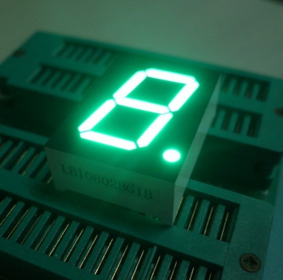 High Brightness Single Digit 7 Segment LED Display 0.8 Inch Big Viewing ...
