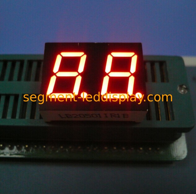 Multiplexed Dual Digit Seven Segment Led Display Dual Digit Wide Viewing Angle For Clock Indicator