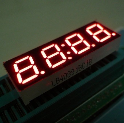 0.8 Inch 4 Digit Seven Segment LED Clock Display High Luminous ...