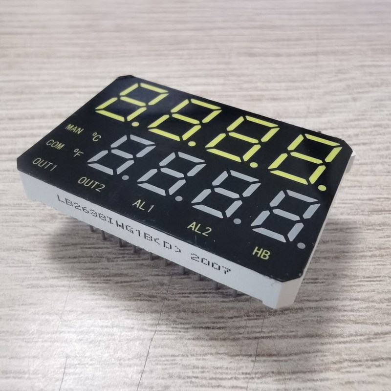 3 Digits LED 7 Segment Display Dual Line 120mcd 20mA For Instrument Panel