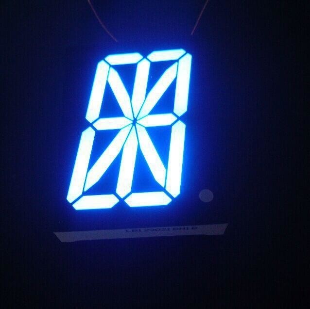 Pure Green Single Digit 16 Segment LED Display For Digital Read Out Panel