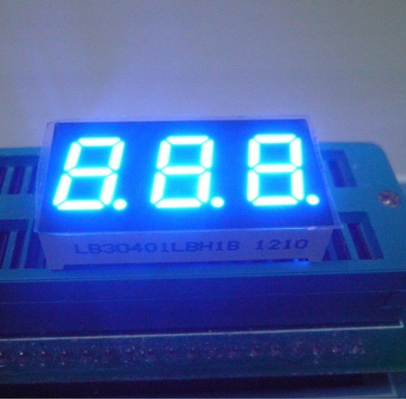 Ultra Bright Blue 7 Segment numeric led display 3 Digit Common Anode