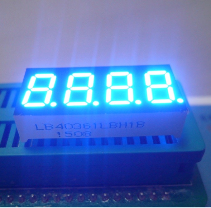 Four Digit 0.36" Common Cathode 7 Segment Display For Medical Instrument