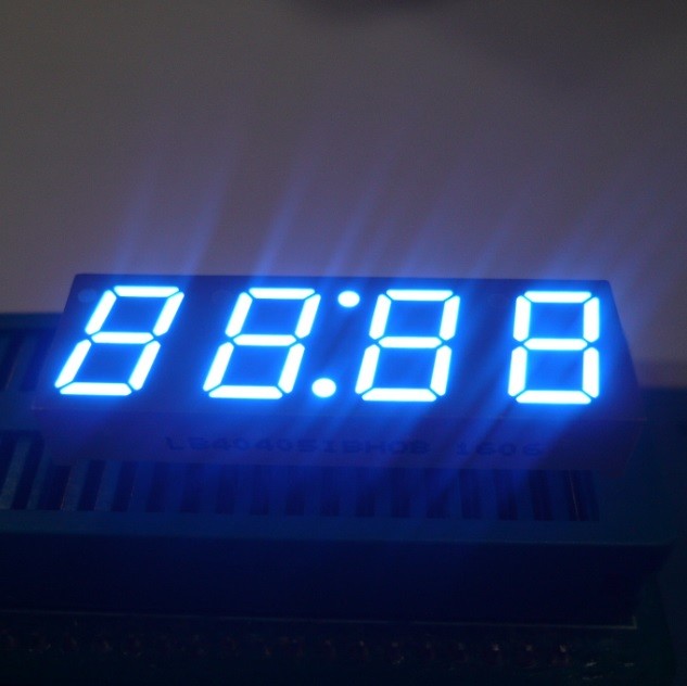 Ultra Blue LED Clock Display ,4 dight 7 Segment LED Display 4 Digit For ...