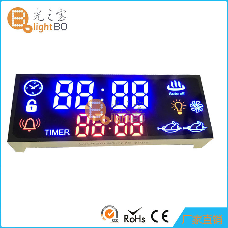 Multicolor 8 Digit 7segment LED Display Custom Led Display For Gas Cooker