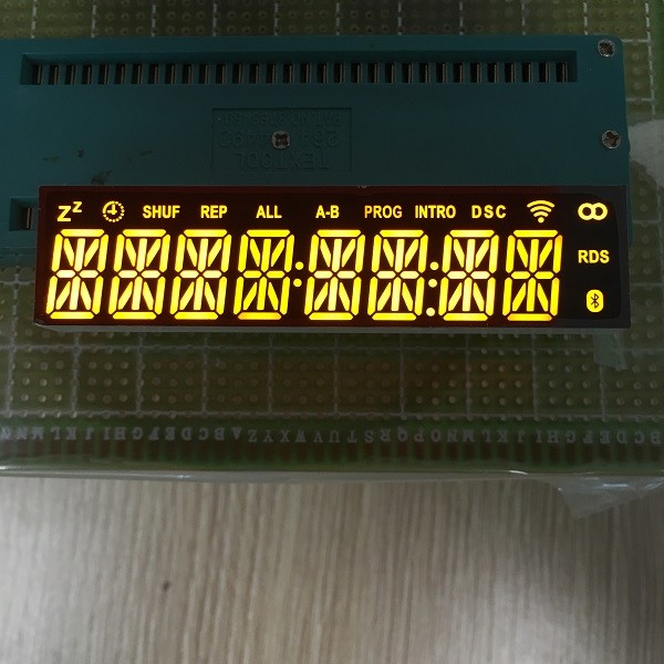 Super Bright Yellow Custom 8 Digit 8 Segment Led Display Low Power ...
