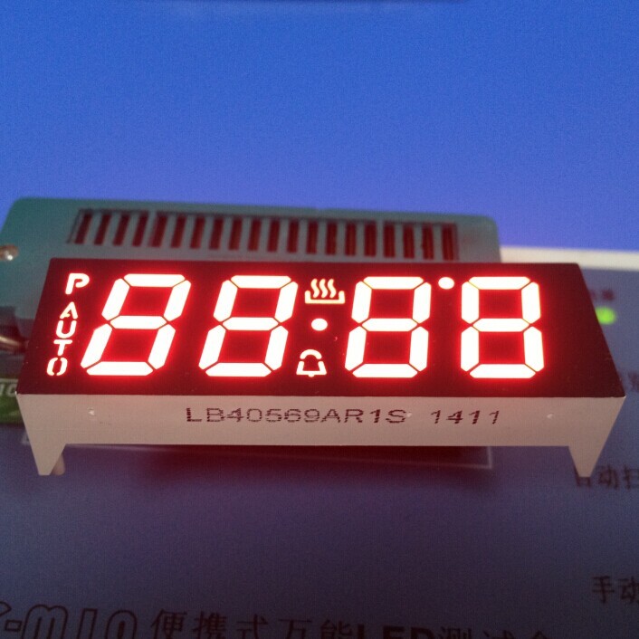 4 Digit 14.2mm 7 Segment Custom LED Display Ultra Red Oven Control ...