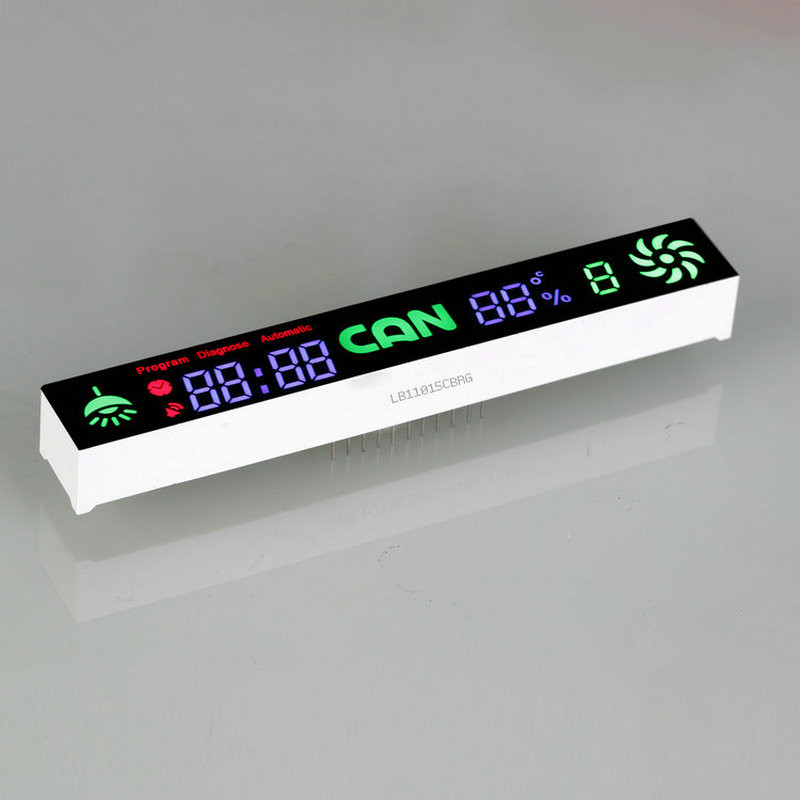 MULTICOLOUR CUSTOM 7 SEGMENT LED DISPLAY FOR KITCHEN HOOD