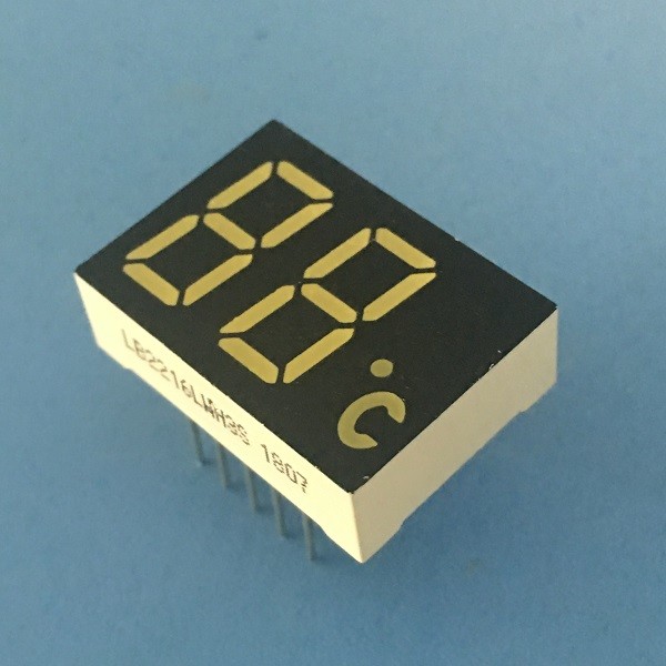 2 Digit 7 Segment LED Display Ultra Bright White LED Color 120-140mcd ...