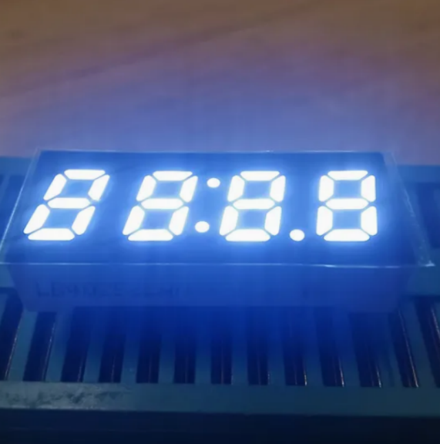 4 digit common Anode 0.8-inch 7 segment LED Clock Display for gas oven