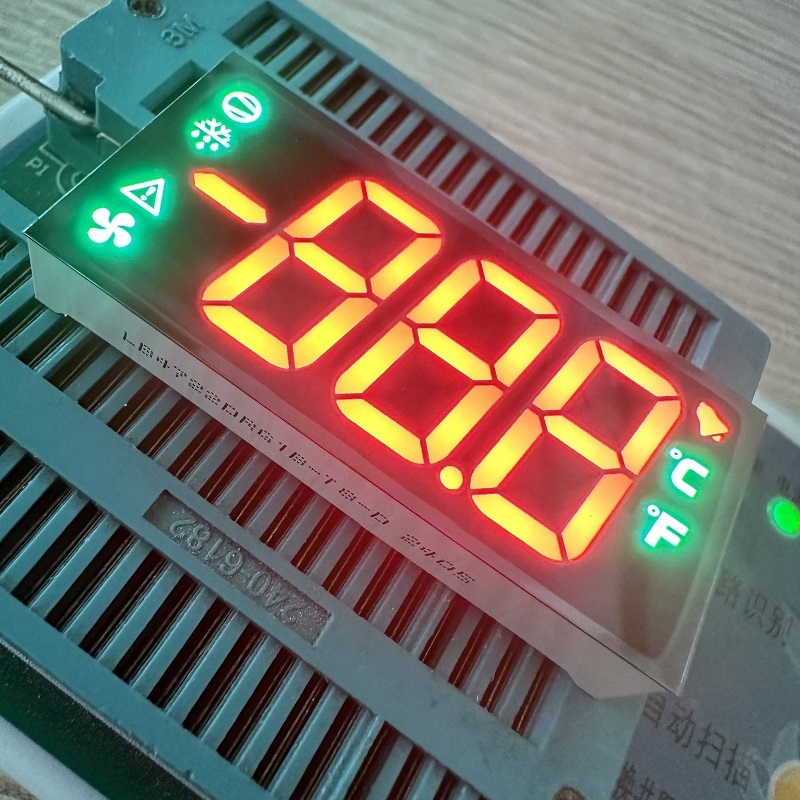 Red/Pure Green LED Display 7 Segment 17mm common cathode for Digital ...