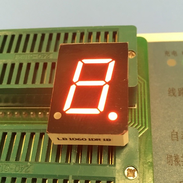 Super Bright Red Surface Mount 7 Segment Display 0.6 Inch Instrument ...
