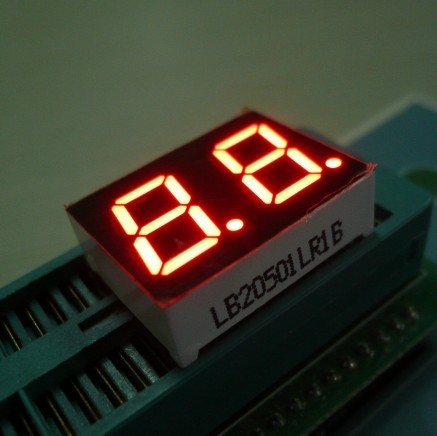 CC/CA Polarity Dual Digit 7 Segment Display , Multi Color 7 Segment ...