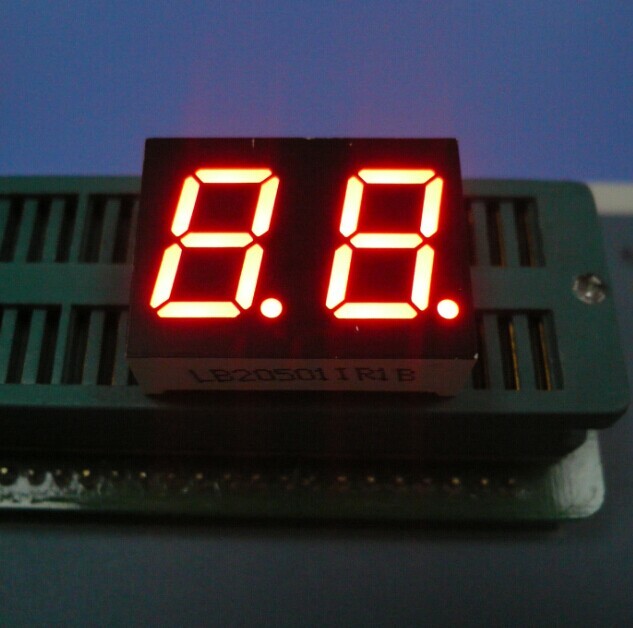 Multiplexed Dual Digit Seven Segment LED Display Dual Digit Wide ...