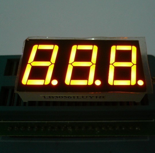 CC/CA Polarity 3digit 7 Segment LED Display Common Anode 37.6 X 19mm ...