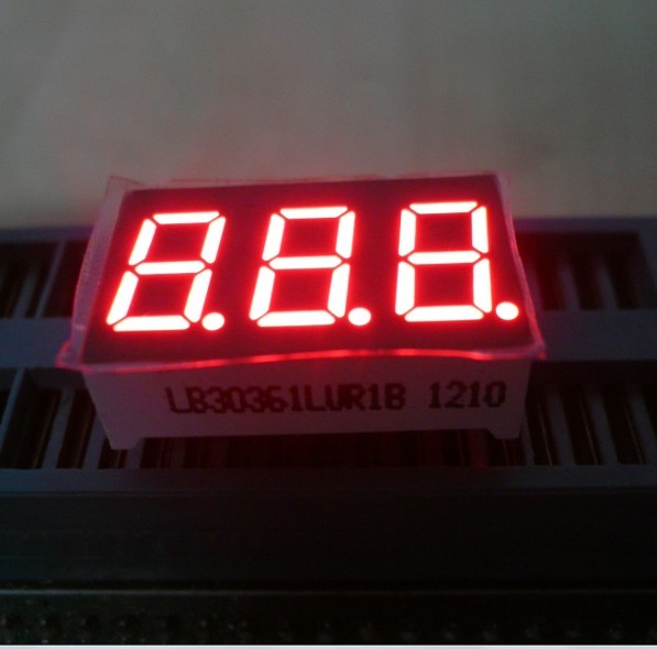 Three Digit 7 Segment Led Display Pure White Small Seven Segment ...