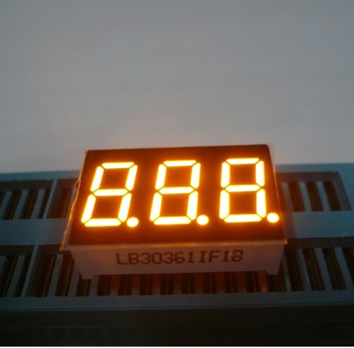 Three Digit 7 Segment Led Display Pure White Small Seven Segment ...