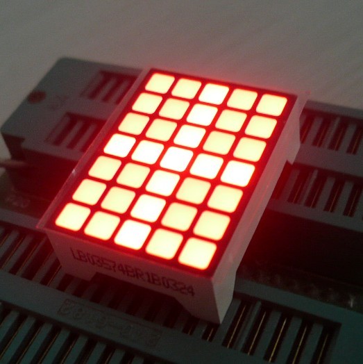 Ultra Red Dot Matrix Led Display 5x7 22 x 30 x 10 mm For Lift Position