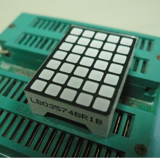 Ultra Red Dot Matrix Led Display 5x7 22 x 30 x 10 mm For Lift Position